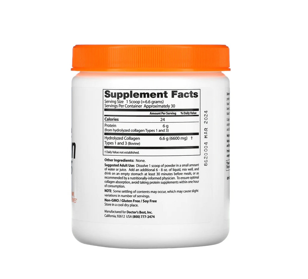 Pure Collagen Types 1 and 3 Powder (200 g) – Vitamins & Supplements Europe